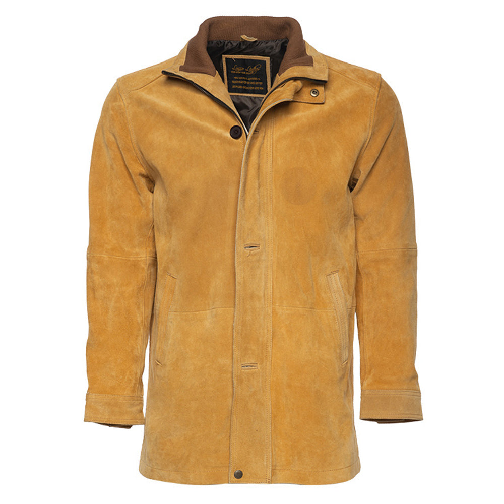 Lincoln Tan Suede Leather driving coat – Lusso Leather
