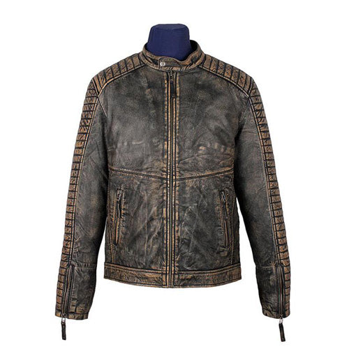 Men's Prato Black Leather Jacket, America's Winter Jacket – Lusso Leather